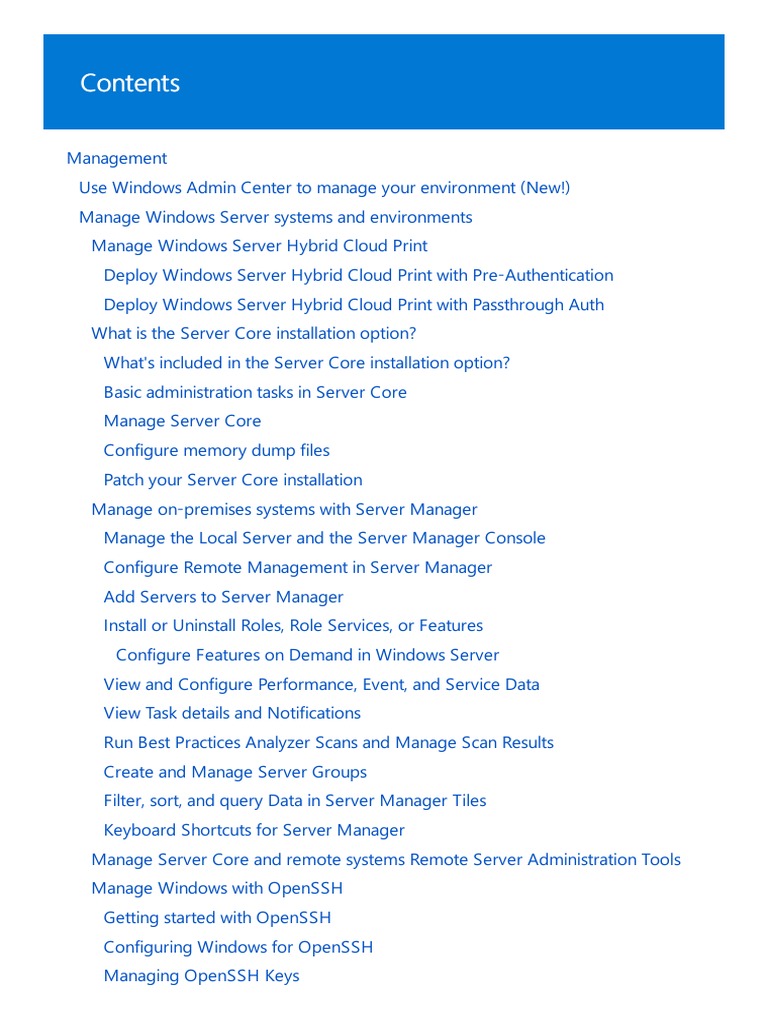 Windows Admin Center | PDF | Active Directory | Proxy Server