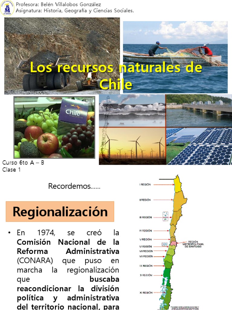 5162 6to Clase 1 Los Recursos Naturales de Chile | PDF | Chile | Minería