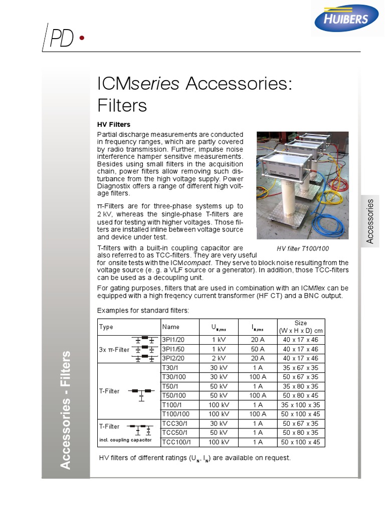 HV PD Filter | PDF | High Voltage | Volt