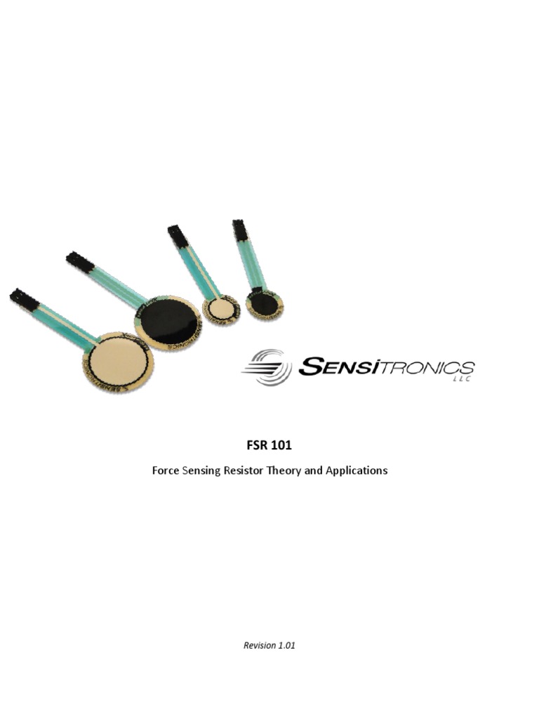 Sensitronics FSR Datasheet | PDF | Operational Amplifier | Electrical Resistance And Conductance
