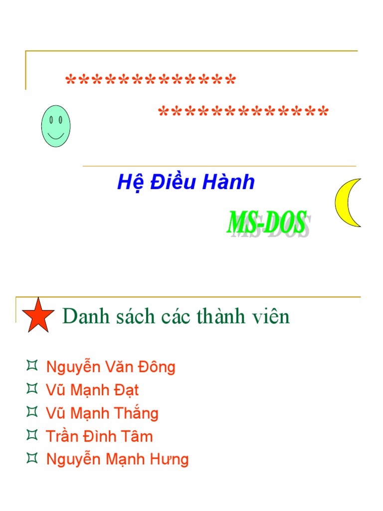 Hệ điều hành MS-DOS 2 | PDF