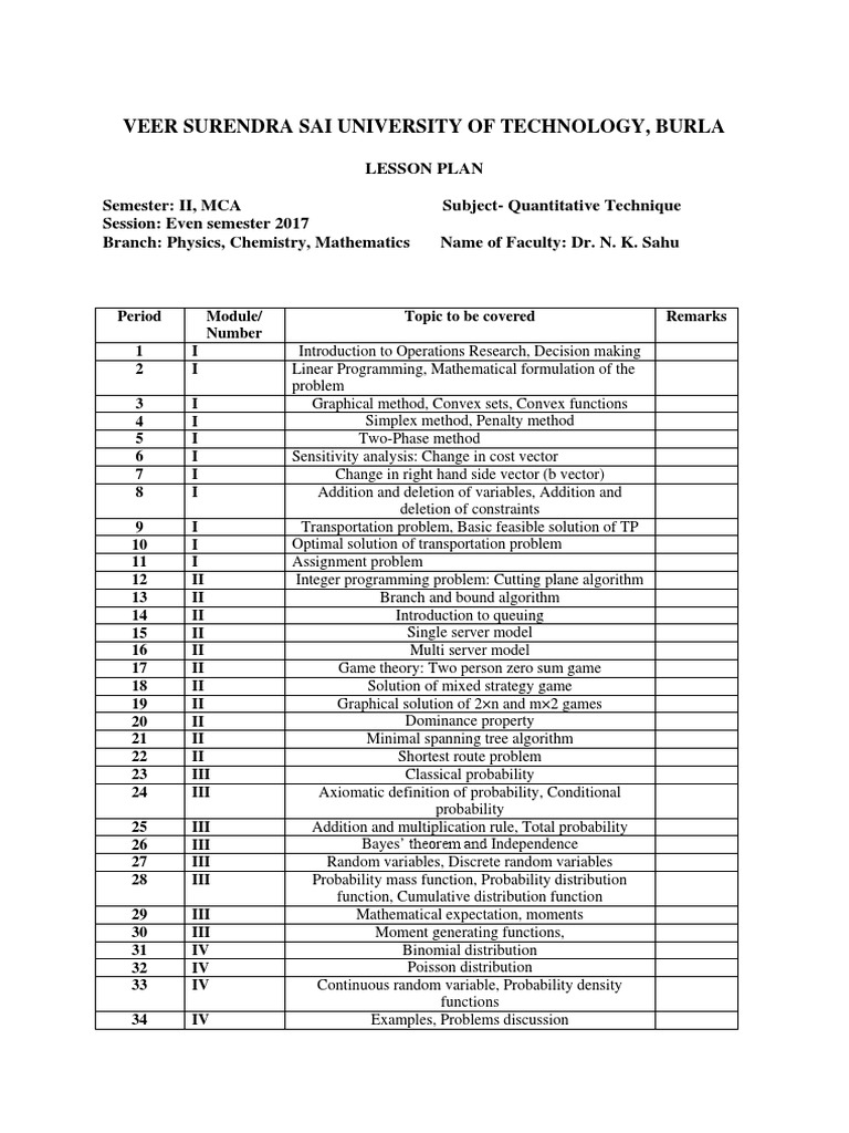 Veer Surendra Sai University of Technology, Burla | PDF | Probability ...