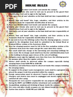 Dormitory Rules and Regulation | PDF