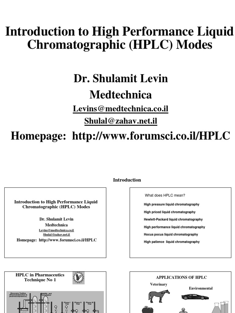 HPLC Modes Overview and Applications | PDF