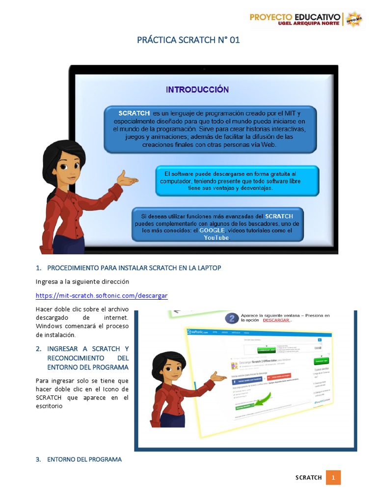 Practica Scratch | PDF | Scratch (lenguaje de programación) | Point and Click