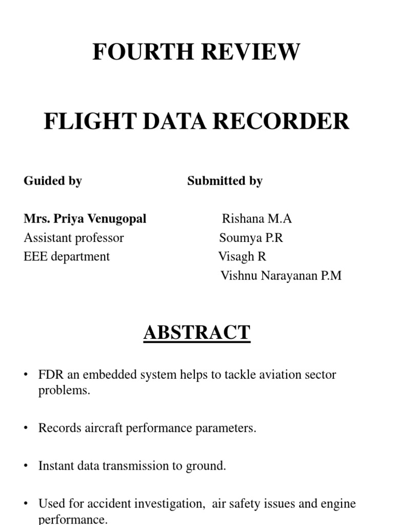 Flight Data Recorder | Download Free PDF | Flight Recorder | Printed ...