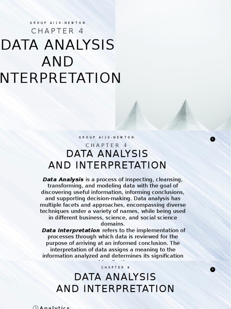 Data Analysis and Interpretation | Download Free PDF | Data Analysis ...