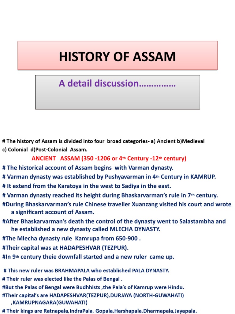 History of Assam: Dynasties & Battles | PDF | South Asia