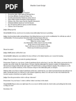 Courtroom Drama Script | PDF | Delusion | Witness