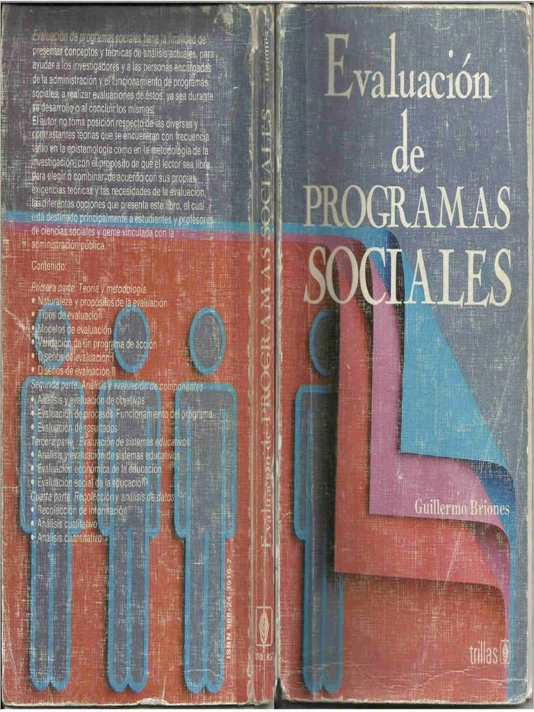 BRIONES GUILLERMO - Evaluación de Programas Sociales | PDF