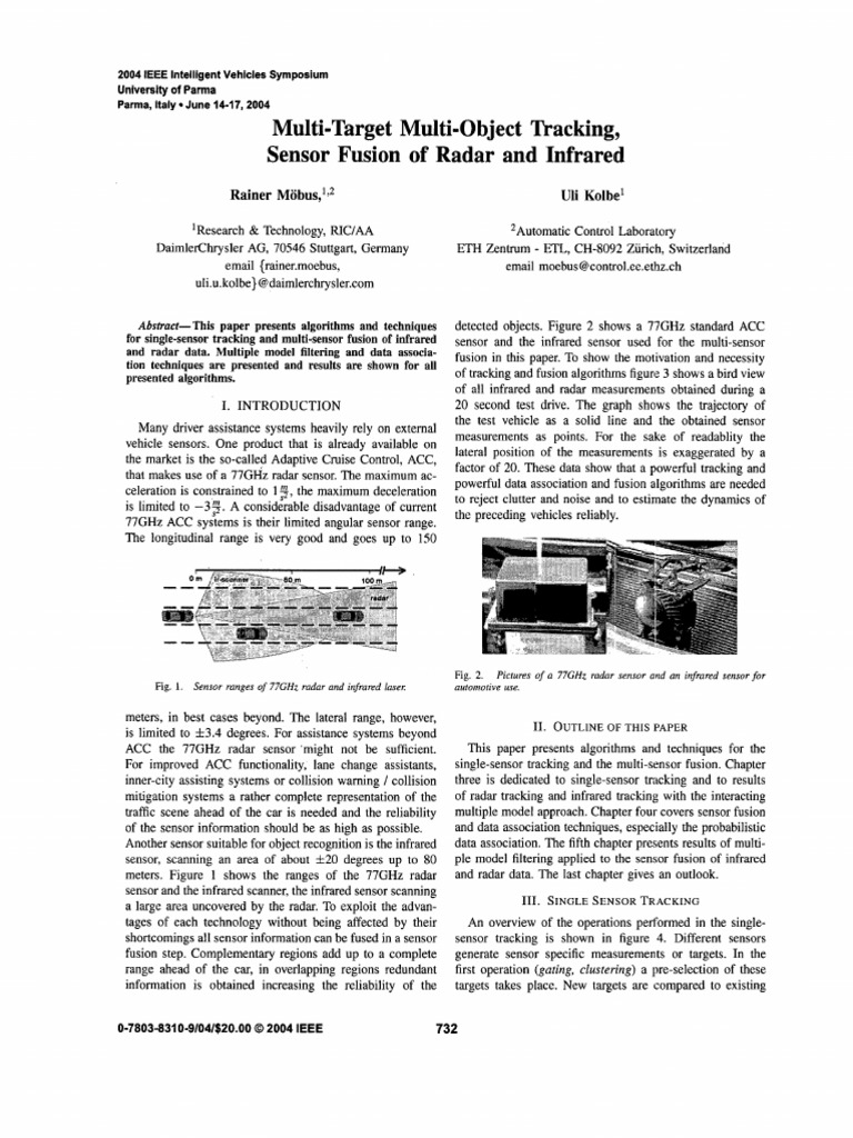 Intelligent Vehicle Sensor Fusion | PDF | Kalman Filter | Radar