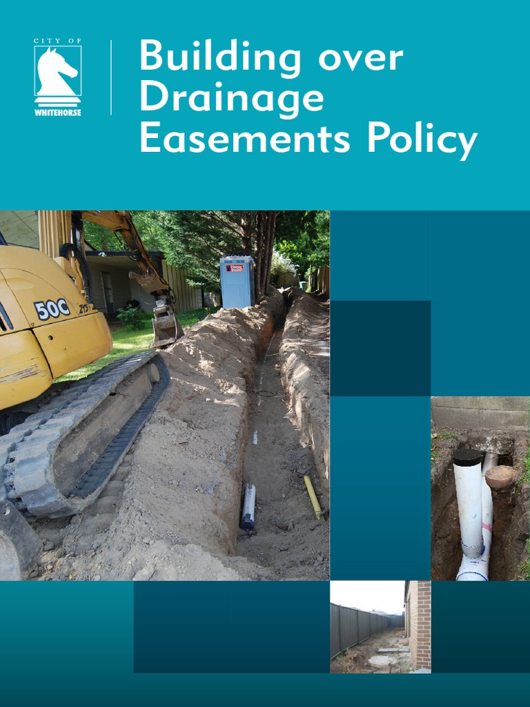 Building Over Drainage Easements Policy | PDF | Storm Drain | Drainage