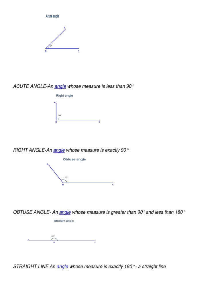 Acute Angle | PDF | Minute And Second Of Arc | Rectangle