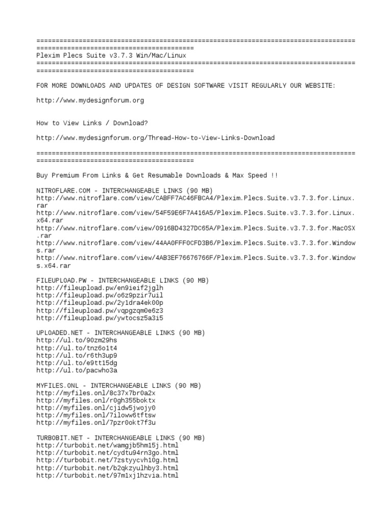 Plexim Plecs Suite v3.7.3 Links | PDF | Computers