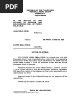Memorandum of Appeal | PDF | Lawsuit | Complaint