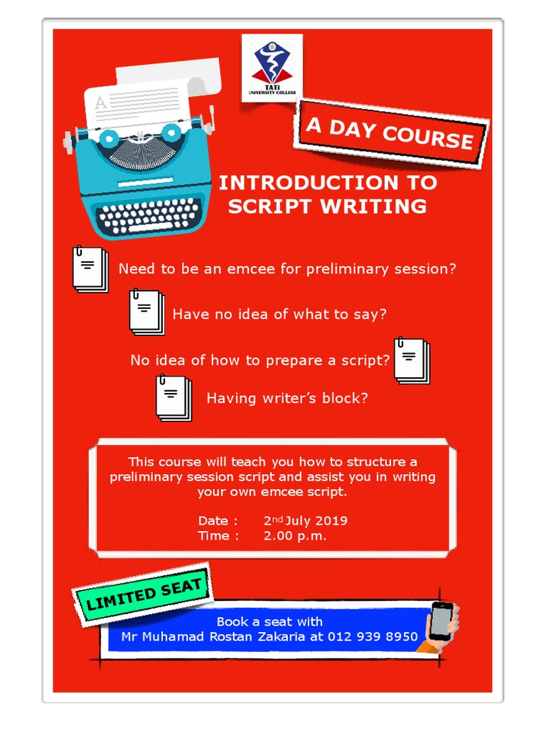 Emcee Script Writing Course | PDF | Career & Growth