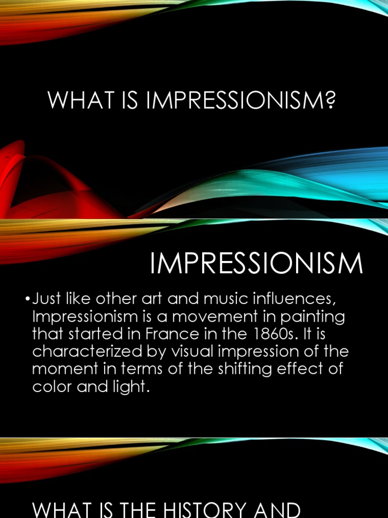 Impressionism in Music q1 | PDF | Impressionism | Paintings