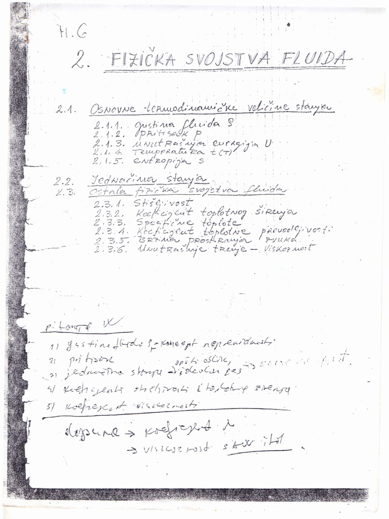 Mehanika Fluida - 002 FIZIČKA SVOJSTVA FLUIDA - Skripta U Rukopisu - Prof. DR Petar ...
