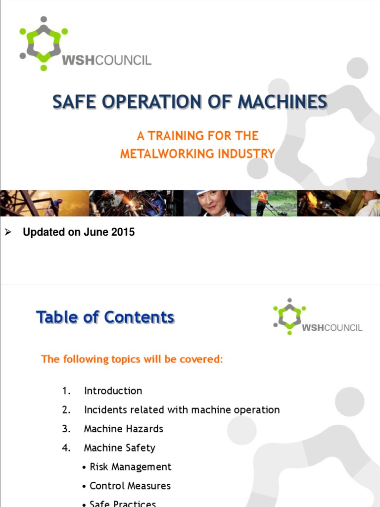 Safe Operation of Machines: A Training For The Metalworking Industry ...