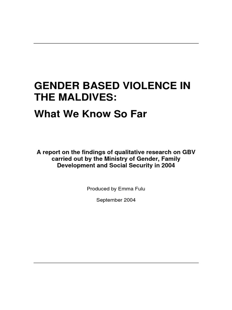 G BV Report 2004 | PDF | Domestic Violence | Violence