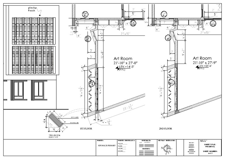 Sheet Title: Fin Detail Sheet Number: A-1.7: Project: Project ...