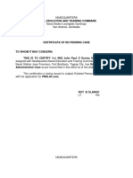 Certification of No Pending Case | PDF | Law