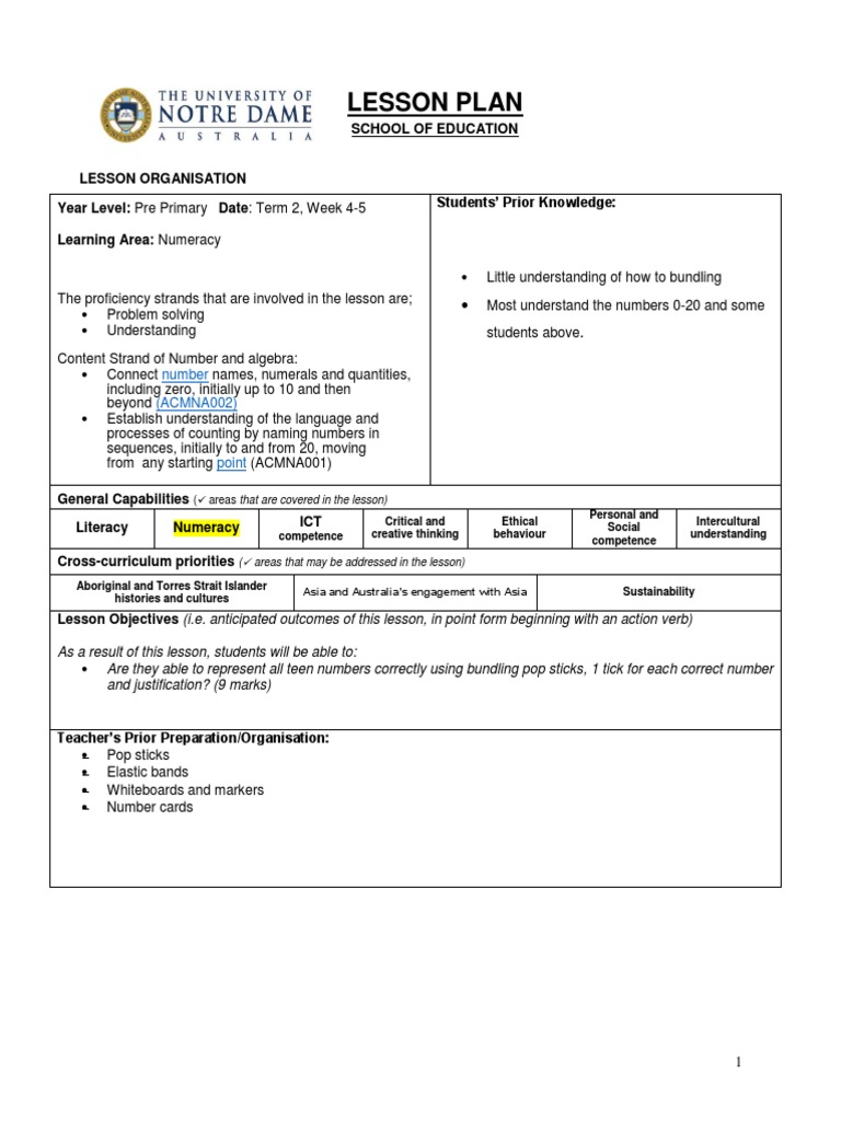 Lesson Plan Bundling | PDF | Lesson Plan | Educational Technology