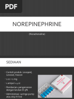 Dosis dan Rumus Norepinephrine | PDF