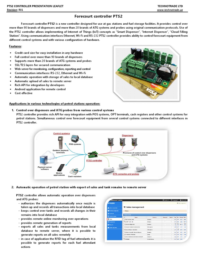 PTS2 Forecourt Controller Presentation PDF | PDF | Internet Of Things ...