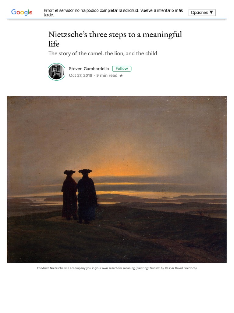 Nietzsche's Path to a Meaningful Life | PDF | Friedrich Nietzsche ...