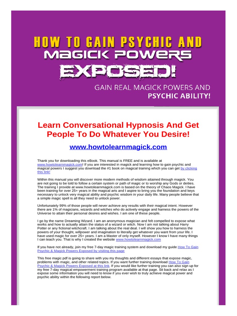Conversational Hypnosis | PDF | Hypnosis | Trance