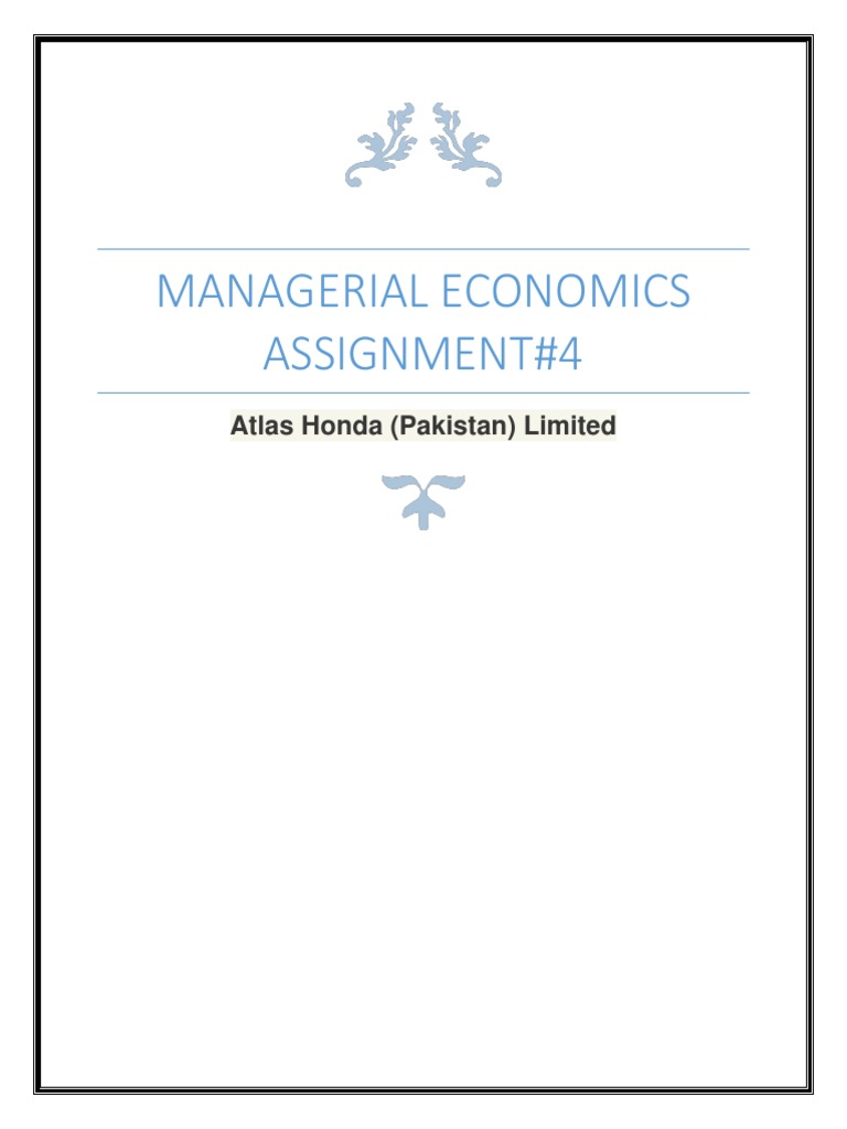 Managerial Economics Project | PDF | Errors And Residuals | Forecasting