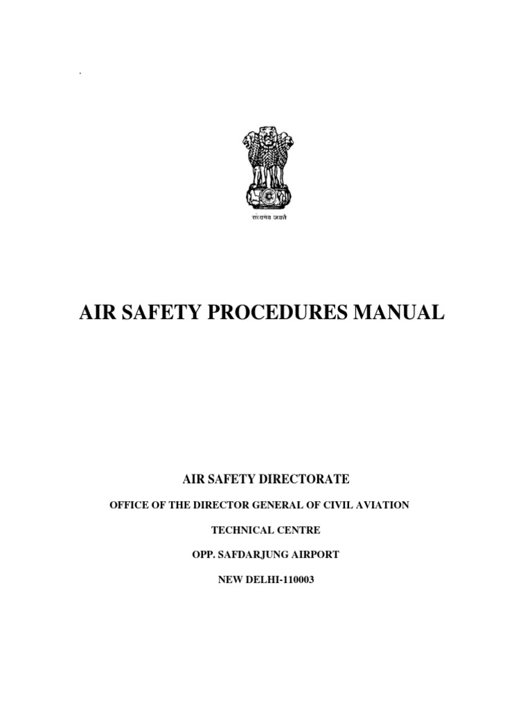 Air Safety Procedures Manual Overview | PDF | Aviation Safety | Air ...