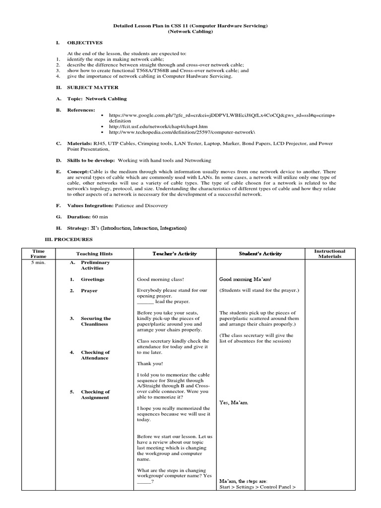 LP Network Cabling | PDF | Computer Network | Ethernet