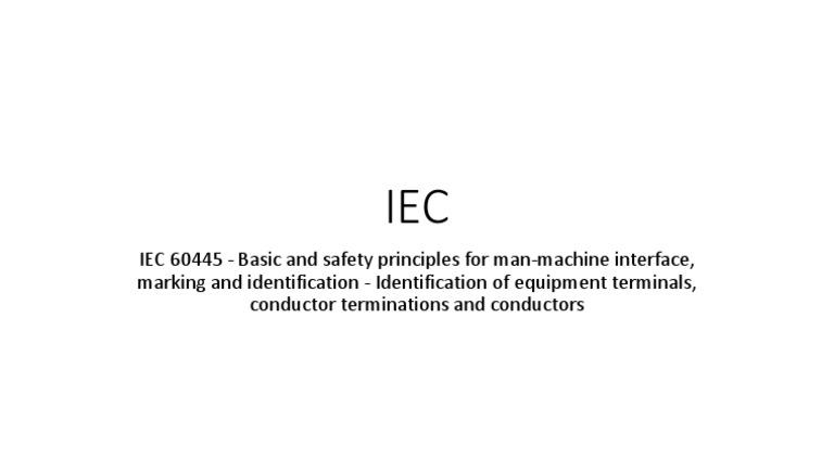 IEC60445 | PDF