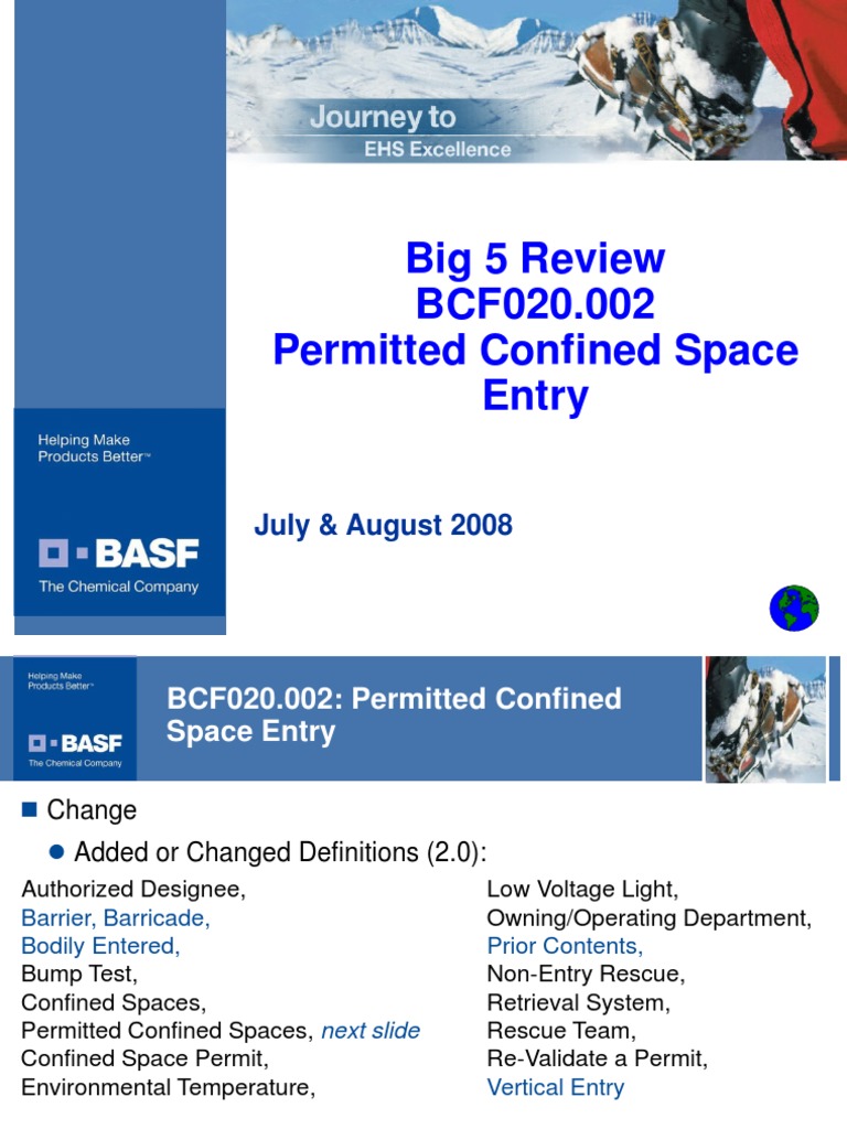 Confined Space Entry | PDF | Carbon Monoxide | Atmosphere Of Earth