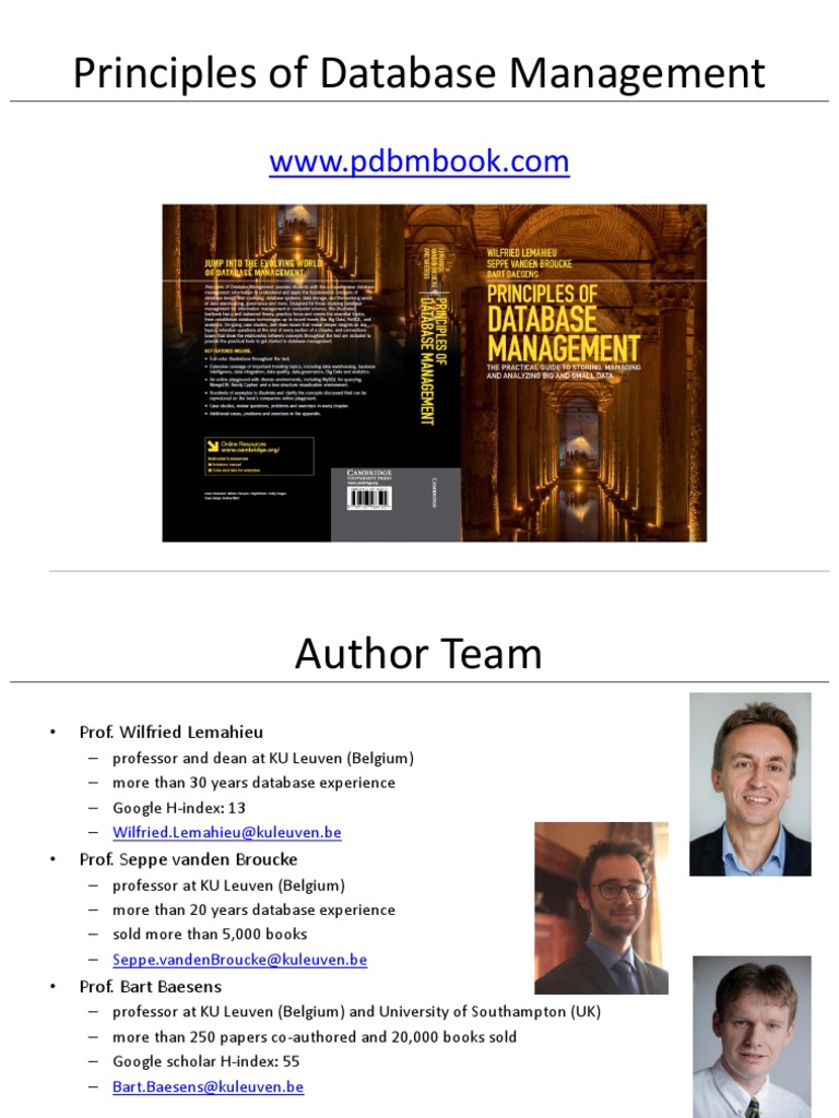 Principles of Database Management Overview | PDF | No Sql | Databases