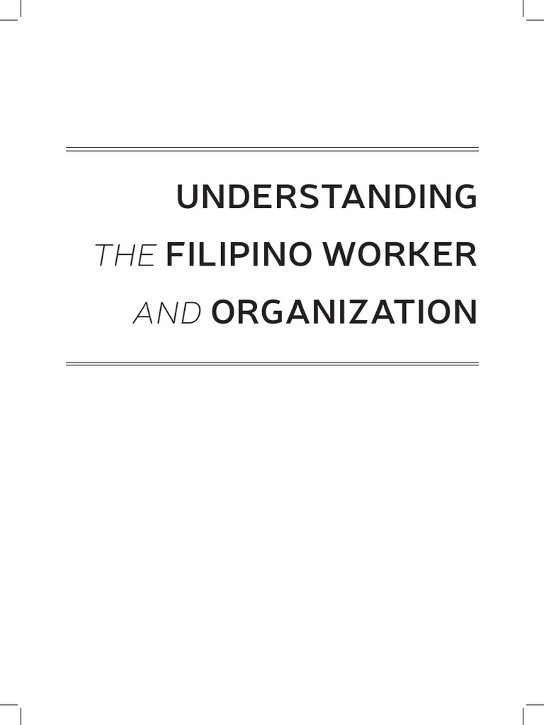 Understanding Filipino Worker Organization: THE AND | PDF | Punishments ...