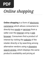 1 Introduction About Online Shopping | PDF | Online Shopping | Retail