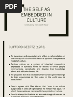 Chapter 3 An Anthropological Conceptualization of Self The Self As Embedded in Culture | PDF ...