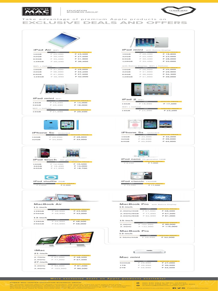 Exclusive Deals and Offers: Take Advantage of Premium Apple Products On ...