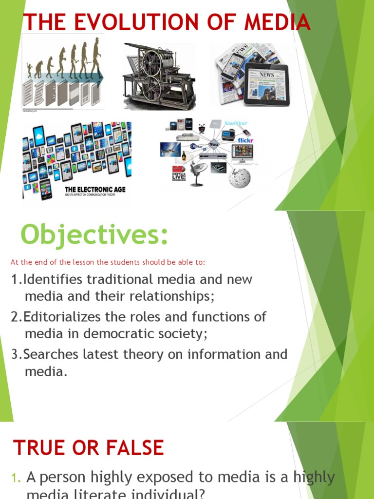 Less0n 2 The Evolution of Media | PDF | Mass Media | New Media