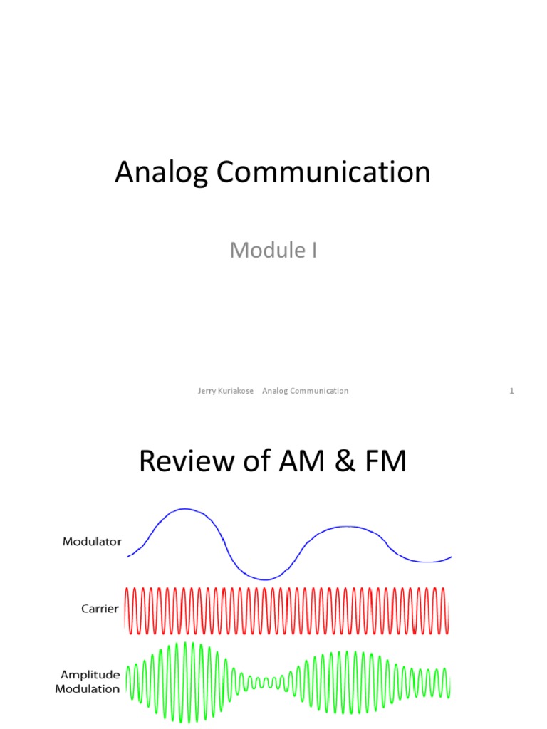 Analog Communication Pdf Frequency Modulation Detector Radio