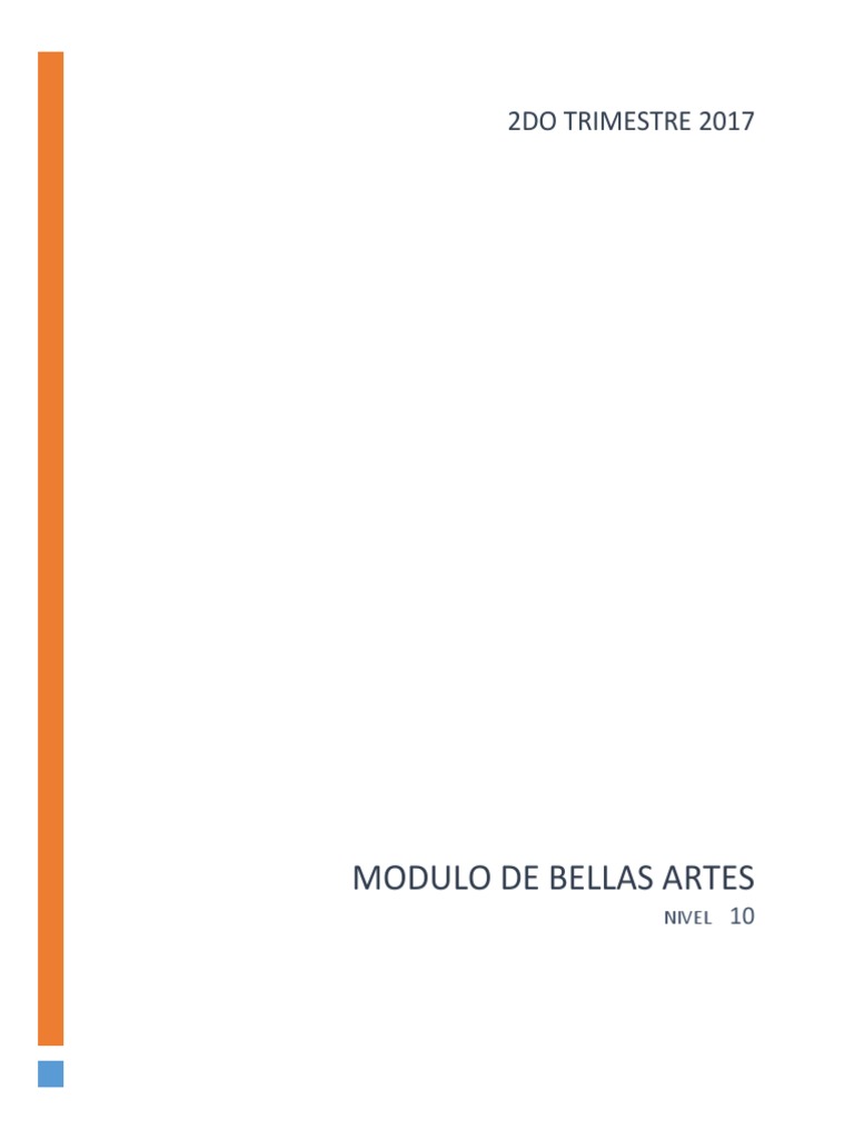 10mo - Modulo de Bellas Artes X - para Estudiantes - Listo | PDF ...