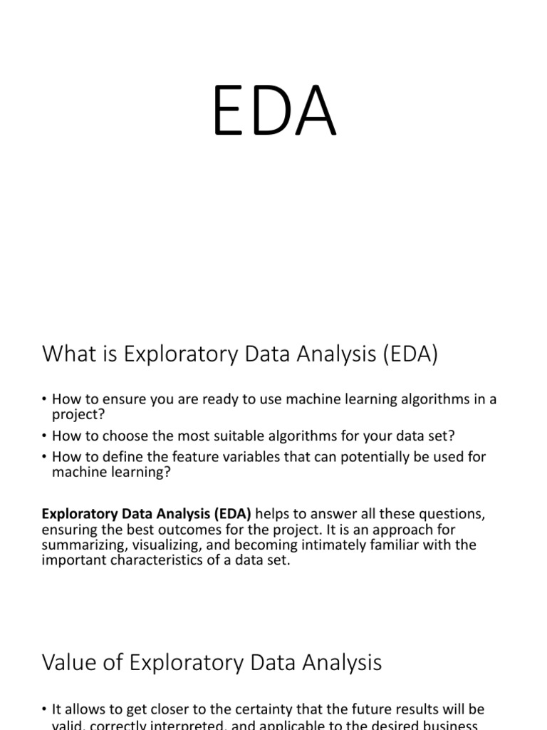 Eda | Download Free PDF | Data Analysis | Machine Learning