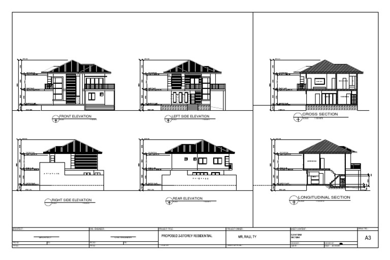 Cross Section: Front Elevation Left Side Elevation | PDF
