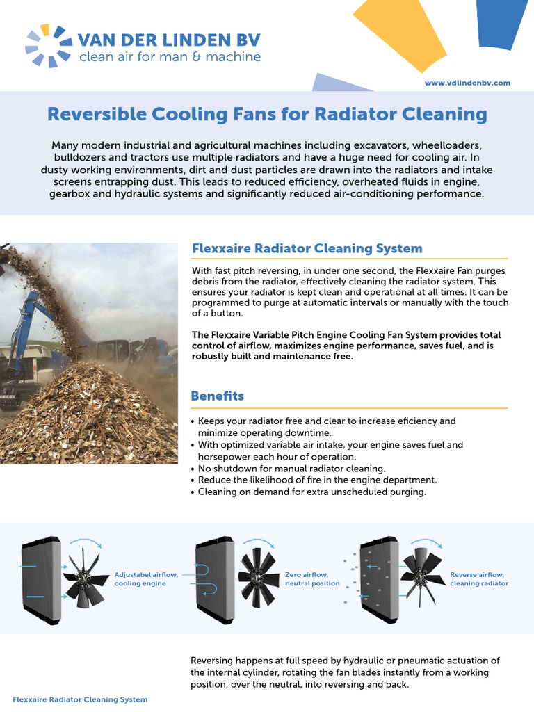 Reversible Cooling Fans For Radiator Cleaning | PDF | Engines | Machines
