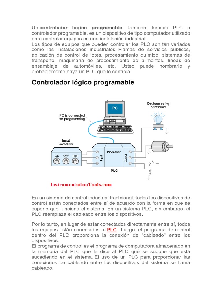 Que Es Un PLC | Descargar gratis PDF | Controlador lógico programable ...