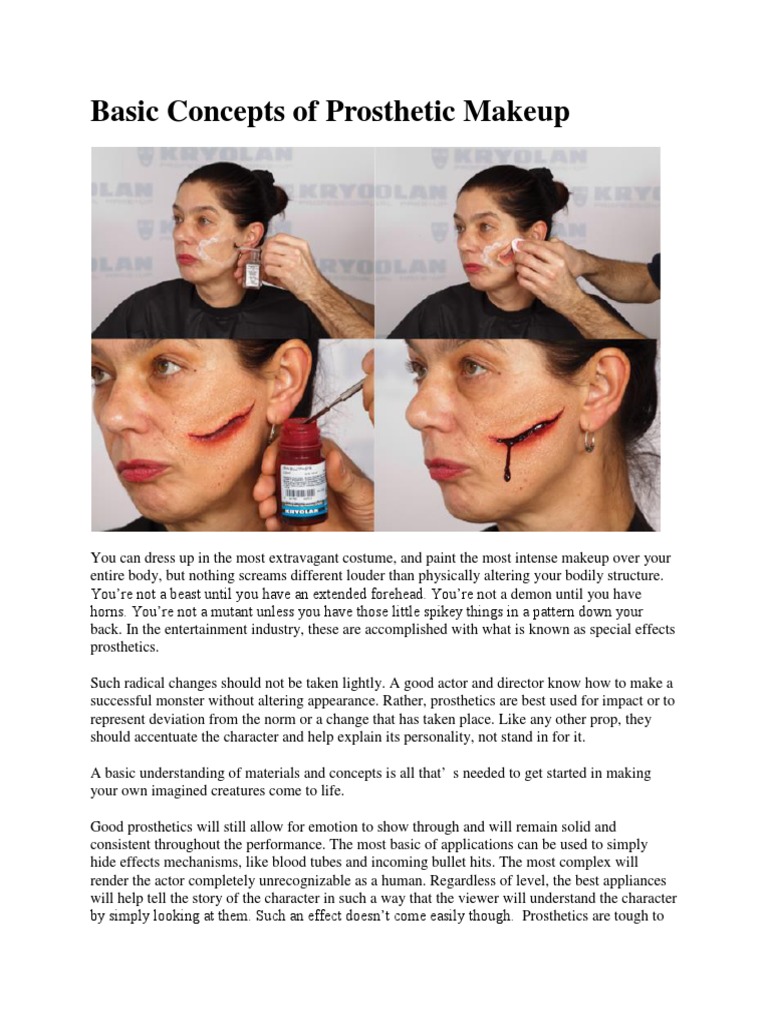 Introduction to Prosthetic Makeup Techniques | PDF | Plaster | Nature