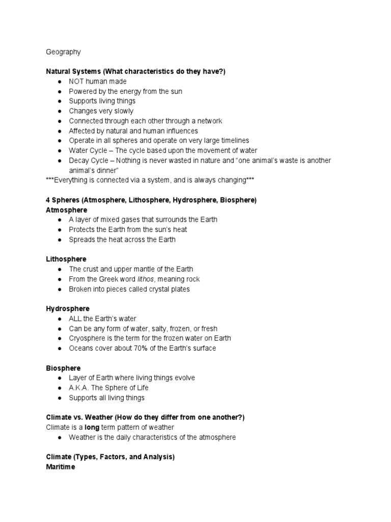 Geography Grade 9 | PDF | Earth | Mountains